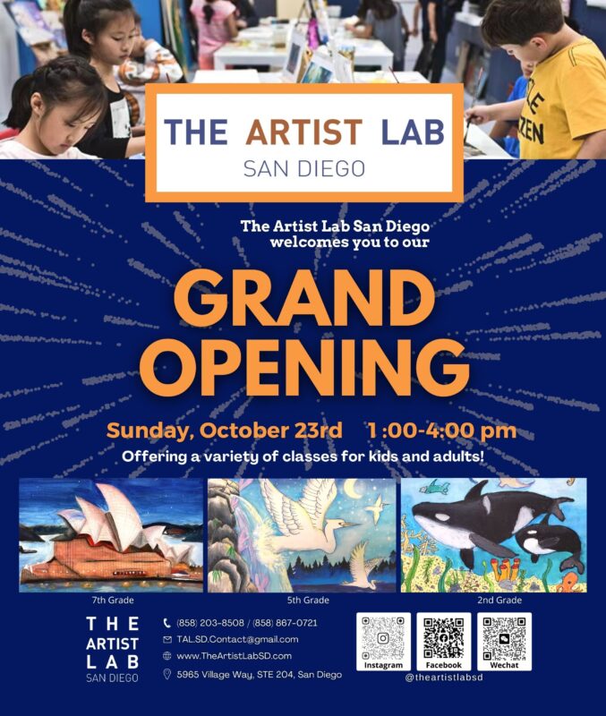 The Artist Lab – Grand Opening Celebration! | The Village at Pacific Highlands Ranch